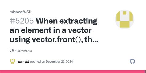 When Extracting An Element In A Vector Using Vectorfront The Elements Pointer Points To