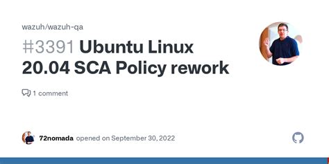 Ubuntu Linux 2004 Sca Policy Rework · Issue 3391 · Wazuhwazuh Qa · Github