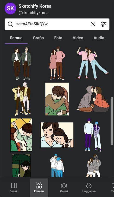 CANVA Elements Keyword Desain Sketsa Grafis