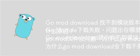 gomod下载失败？模块版本缺失？教你轻松解决！ golang学习网