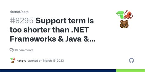 Support Term Is Too Shorter Than Net Frameworks And Java And Ubuntu Consider 5 Years For Free And