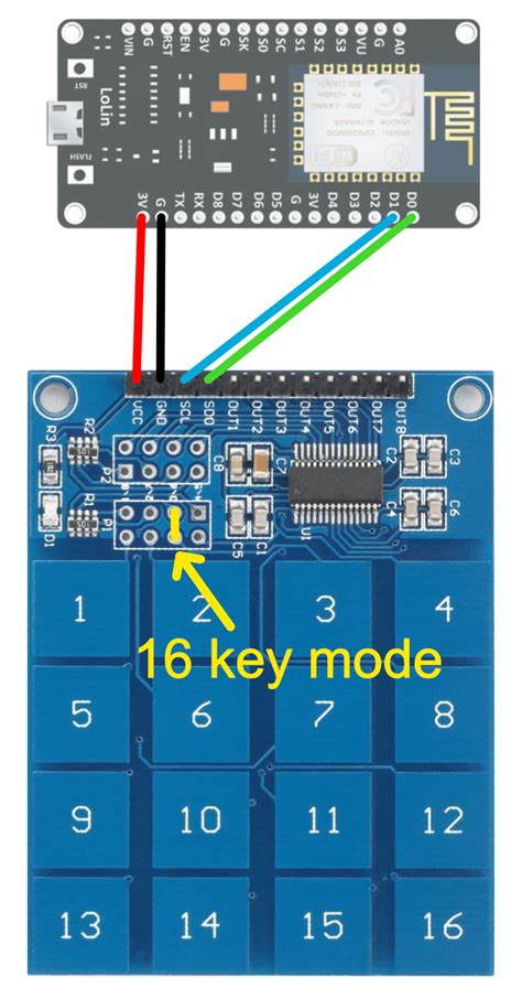 Keypad Ttp229 Capacitive Touch Sensor R Esphome