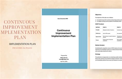 Free Implementation Plan Templates Editable And Printable