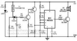 Fire Alarm Circuit Using LDR Light Depending Resistor