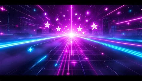 Free Neon Stars Rising Photo Cyberpunk Neon Stars Download At