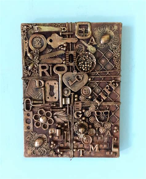 Mixed Media Art Decorative Frames Artesanato Steampunk Biscuit Objetos