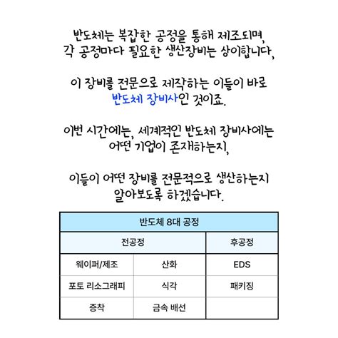이공계길잡이 │ 이공계 취업 · 취업정보 🌍글로벌 반도체 장비사 순위 Top 6 어플라이드 머티어리얼즈 Asml 등 시가총액 순으로 나열한 반도체 장비 기업