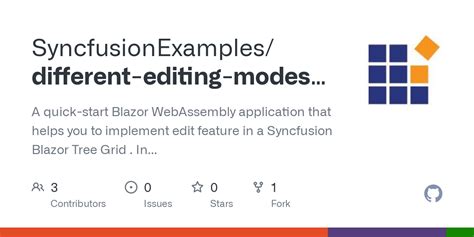 Github Syncfusionexamples Different Editing Modes In Blazor Tree Grids Try Sample A Quick