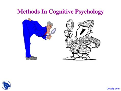 Methods In Cognitive Psychology Cognitive Psychology Lecture Slides Slides Cognitive