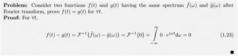 Uniqueness Of Fourier Transforms Researchgate