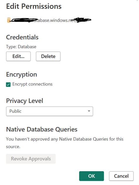 Powerbi Power BI Data Sources Fail To Refresh Because Of Privacy Levels Stack Overflow