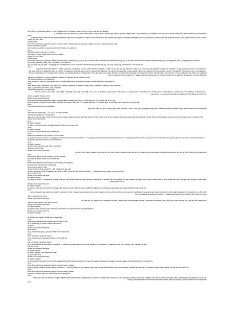 Icc To Iccii Command Mapping 201603 Sp5 Pdf Routing Compiler