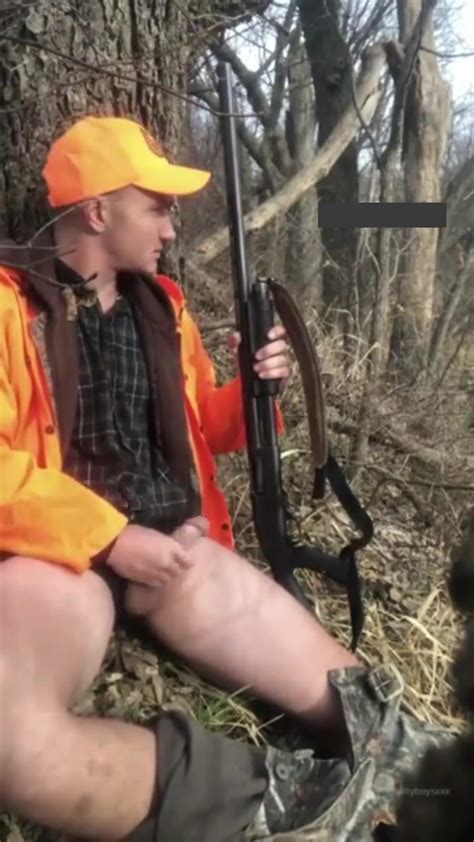 Redneck Cock Redneck Hunter Jerking And Cumming