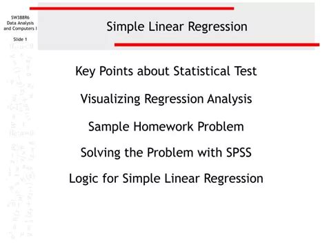 PPT Simple Linear Regression PowerPoint Presentation Free Download ID