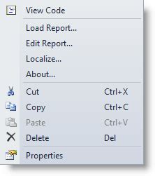 C1Report Context Menu Reports For WinForms ComponentOne