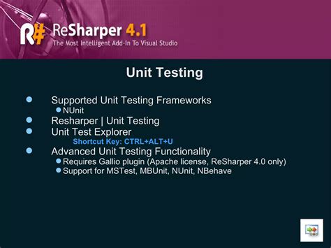 Jetbrains Resharper Ppt