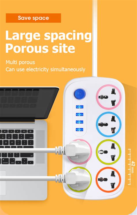Zeus Power Universal Socket Extension Moveable Multi Function Socket W Usb Socket Extension