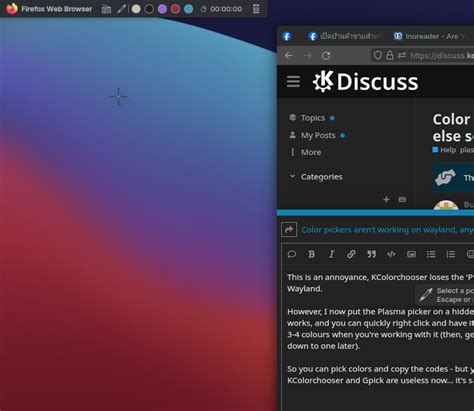 Working Color Picker For Wayland Kde Plasma Manjaro Linux Forum