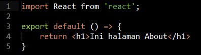 Membuat Halaman Dinamis Dengan React JS