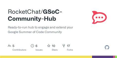 GitHub RocketChat GSoC Community Hub Ready To Run Hub To Engage And Extend Your Google Summer