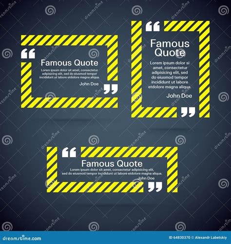 Quote Vector Border Set Stock Vector Illustration Of Chat 64830370