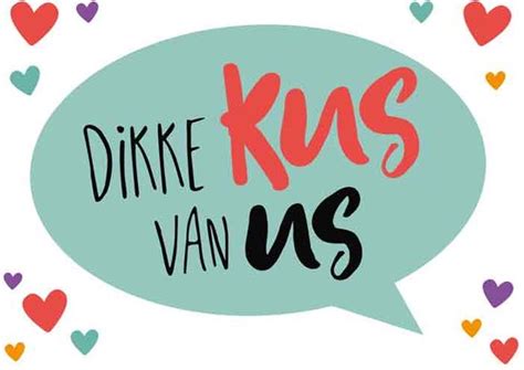 Wenskaart Dikke Kus Van Us Bol