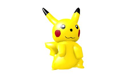 Pikachu Medium Poly Free 3d Model Blend Fbx Obj Free3d