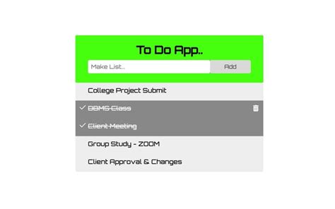 Steps Easy To Create A To Do List In Javascript Html Css Codingkite