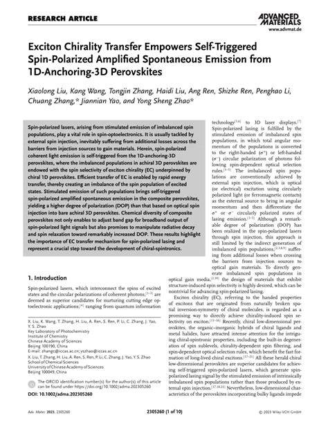 Exciton Chirality Transfer Empowers Self‐triggered Spin‐polarized Amplified Spontaneous Emission