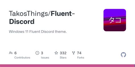 Issues TakosThings Fluent Discord GitHub