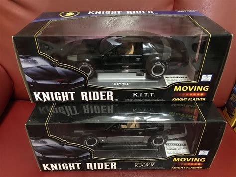 Aoshima 118 Knight Rider Kitt And Karr Diecast Model Cars Toys And Games