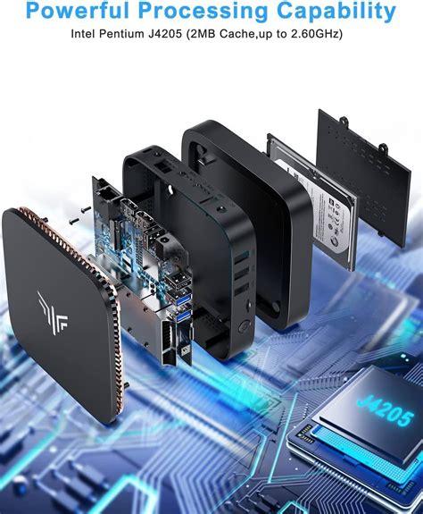 Nipogi Mini Pc Ιntel Pentium J4205 12gb Ram 128gb Storage Win 11 Pro