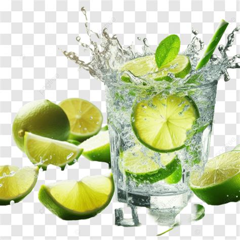 유리에 라임 음료 스플래시 튀김 과일 마시다 Png 일러스트 및 이미지 에 대한 무료 다운로드 Pngtree