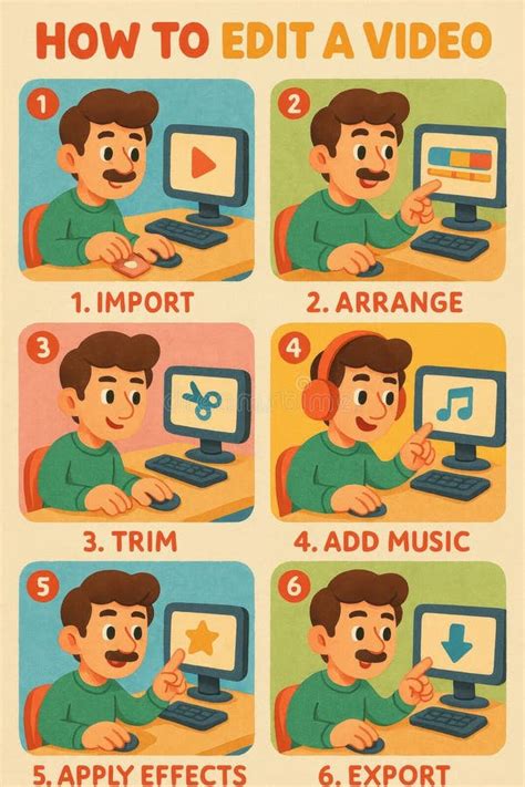 Digital Content Creator Working On Video Editing Workflow Manipulating