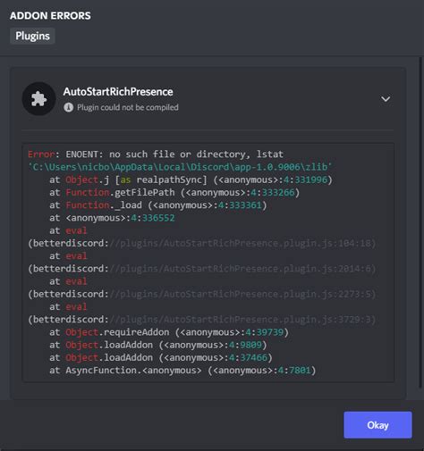 plugin error · issue 165 · mega mewthree betterdiscordplugins · github