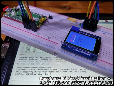 Hello Raspberry Pi Raspberry Pi Picocircuitpython St7789 Spi Ips Lcd