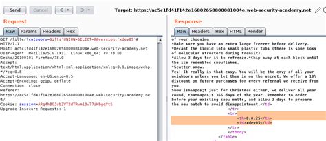 Portswigger Sql Injection Labs And Notes Writeup Xdev05