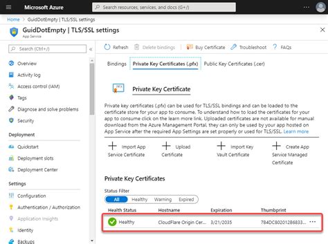 Create Pfx Certificate File For Azure Web Apps From Cloudflare Origin Cert Using Openssl