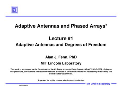 Pdf Adaptive Antenna