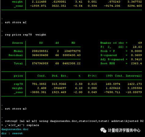 【原创】stata介绍之outreg2 Logout，从简单到基础，涵盖描述相关 回归，从时间到面板