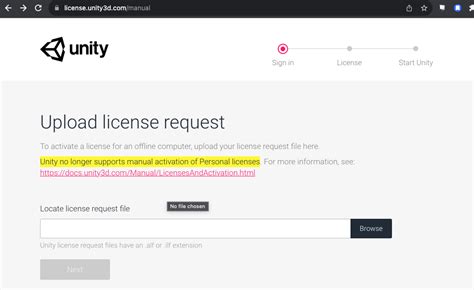 Unity No Longer Supports Manual Activation Of Personal Licenses Unity