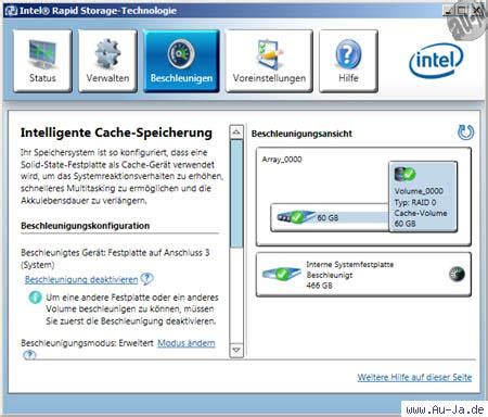 Au Ja Intels Smart Response Technology Mit Dem Z Chipsatz Druckversion