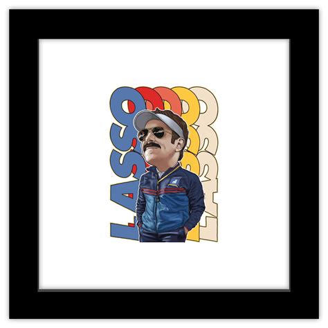Gallery Pops Ted Lasso Ted Lasso Bobblehead Wall Art Black Framed