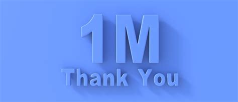 1m 추종자 축하 네트워크 친구와 구독자에게 백만 명 감사드립니다 3d 일러스트레이션 감사에 대한 스톡 사진 및 기타 이미지 감사 감사합니다 개념 Istock