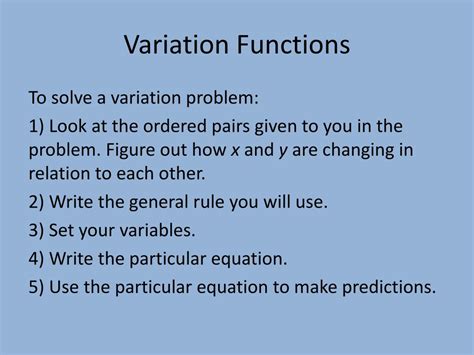 Ppt Variation Functions Powerpoint Presentation Free Download Id 6216406