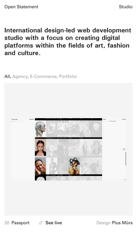 Open Statement On Minimal Gallery