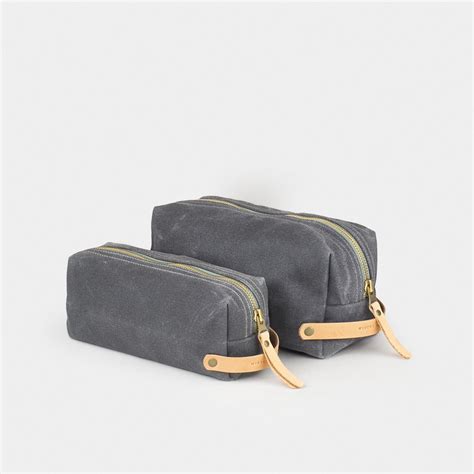 Waxed Canvas Dopp Kit Winter Session