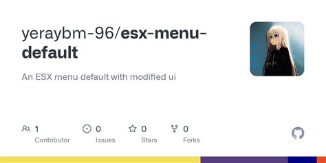Github Yeraybm 96esx Menu Default An Esx Menu Default With Modified Ui