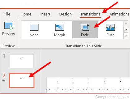 How To Add Or Remove Slide Transitions In Microsoft Powerpoint