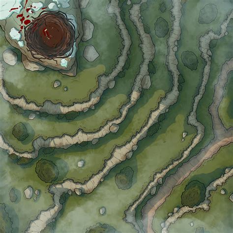Battlemap 30x30 3500x3500px Monster Nesting Grounds Oc Art Scrolller